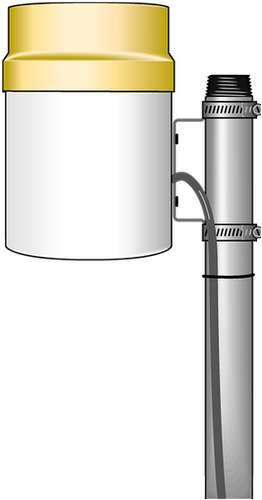 TE525-L: Rain Gage with 6 in. Orifice