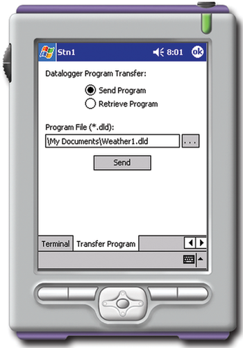 PCONNECTCE: PocketPC Datalogger Software with Connector and Cable