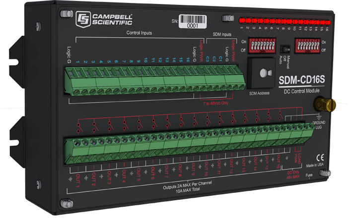 SDM-CD16S: 16-Channel Solid-State DC Controller