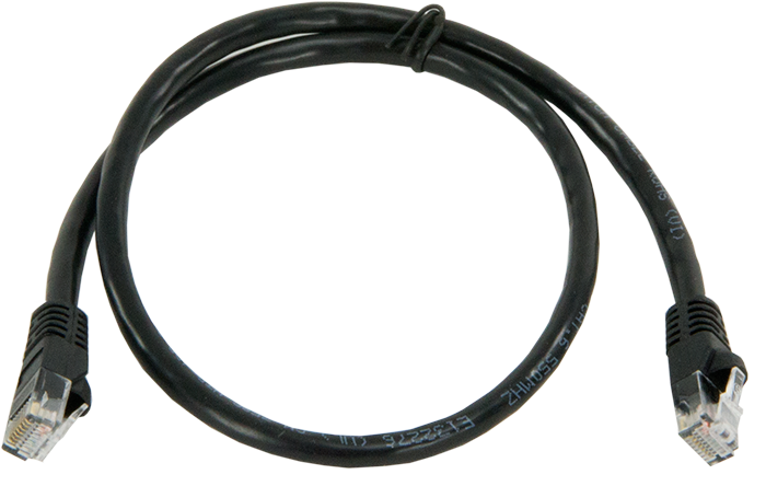 28899: CAT6 Ethernet Unshielded Cable with RJ45 Connectors, 2 ft