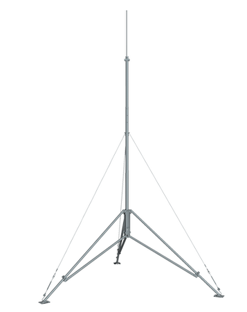 CM106B: 7 to 10 ft Galvanized-Steel-Tubing Tripod with Grounding Ki...