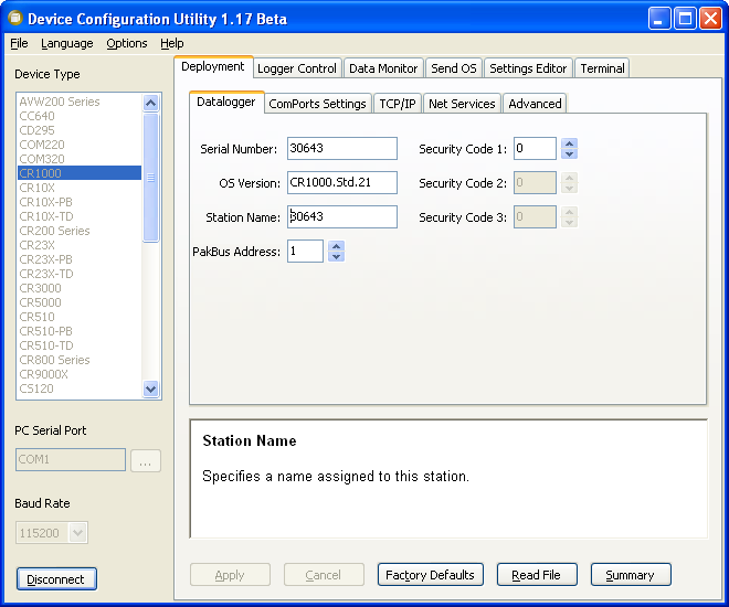 Tech Tip:Saving/Reading Campbell Scientific Equipment Settings...